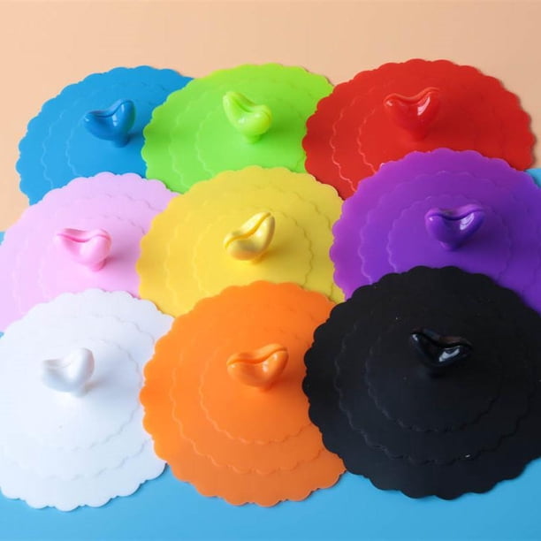 9 Piece Silicone Cup Lid, 10cm Mug Dustproof Cup Lid, Food Grade ...