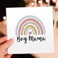 3drose, Boy Mama Cute Blue Boho Rainbow Heart - Mom of Sons Boys ...