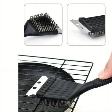 Horsepower Giddy up Grill Brush, Heavy-Duty Stainless Steel Bristle ...