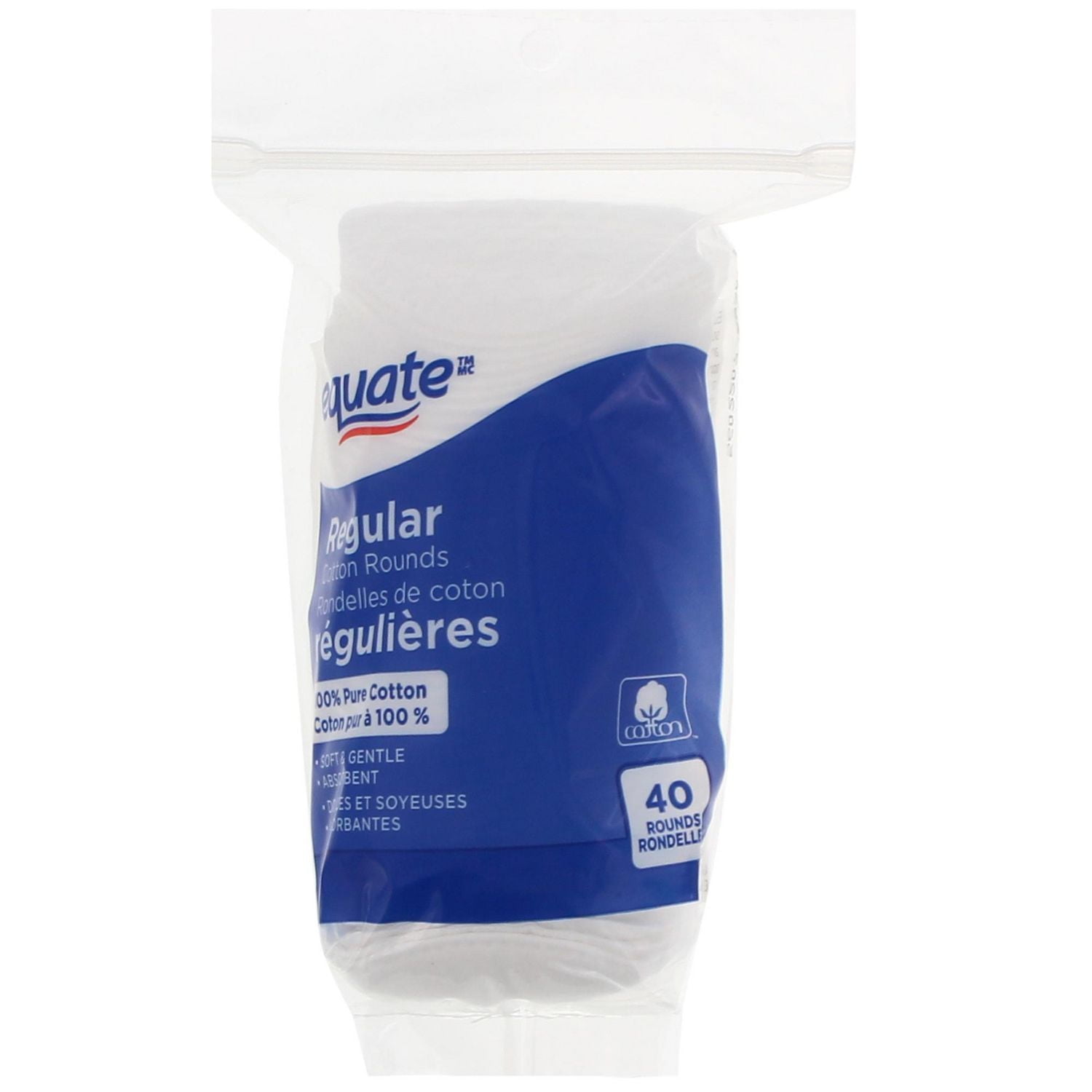 Click here for Equate Regular Cotton Rounds prices