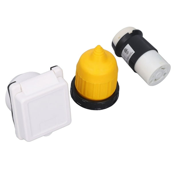 Female Twist Locking Connector,125V 30AMP Power Inlet RV Power Inlet ...