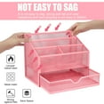 Desk Organizer Office Accessories,Upgraded Multi-Functional Mesh Desk ...