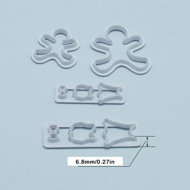 justharion 4 Pieces Biscuit Shape Die Mold Cake Candy Slicer Christmas ...