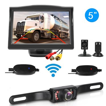 Wireless Backup Camera, 5" Rear View Reversing Car Cam Monitoring ...