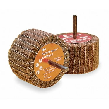 3M 7485 3 in. Scotch-Brite Roloc Brown Coarse Surface Conditioning Disc ...