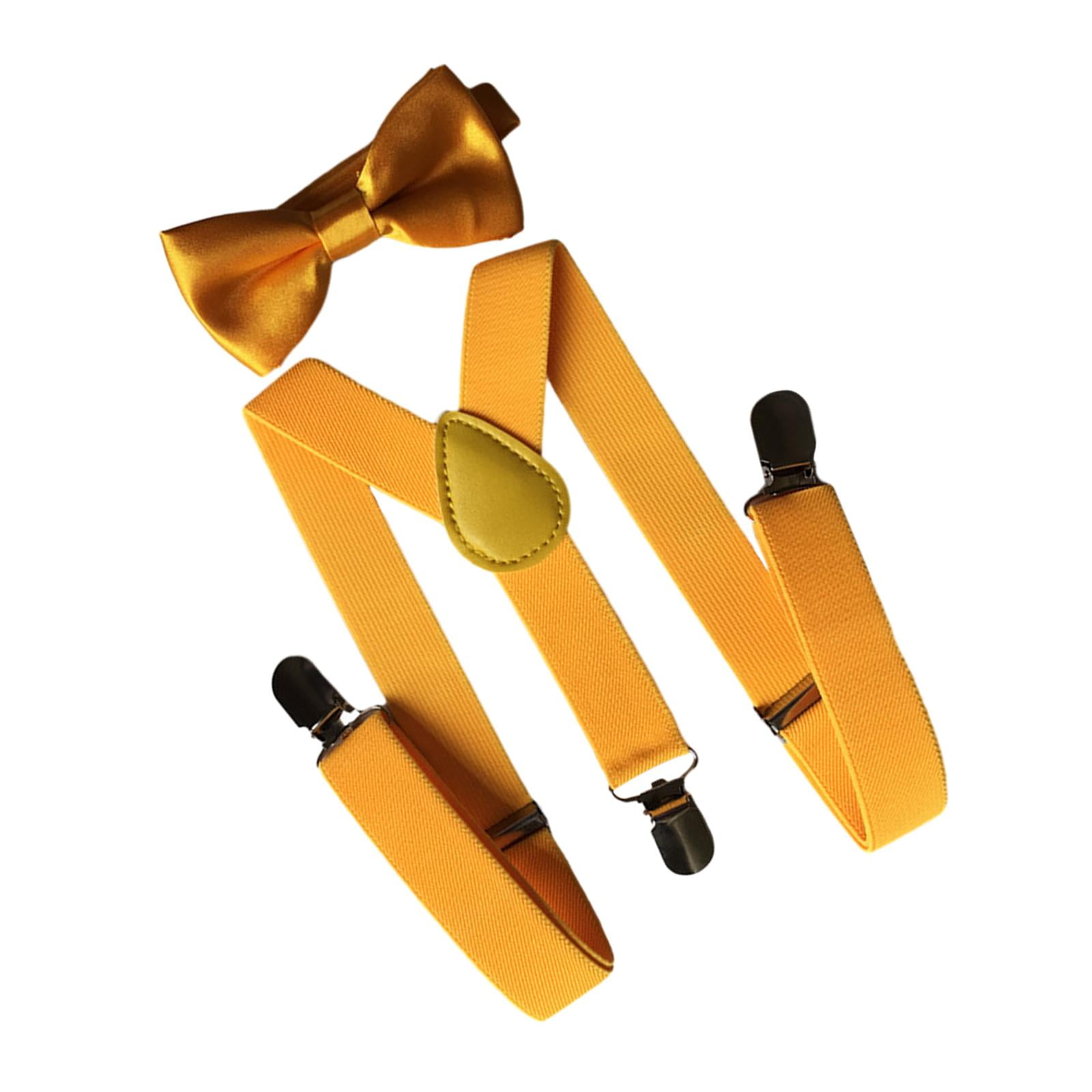 Click here for Lionlar Mens Suspenders With Bow Tie Y Back Braces... prices