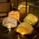 Mightlink Foldable Book Shaped Lamp,DIY Book Lamp,Chinese Calligraphy ...