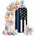 7.2FT Arch Backdrop Covers, Blue American Flag Wedding Arch Cover ...