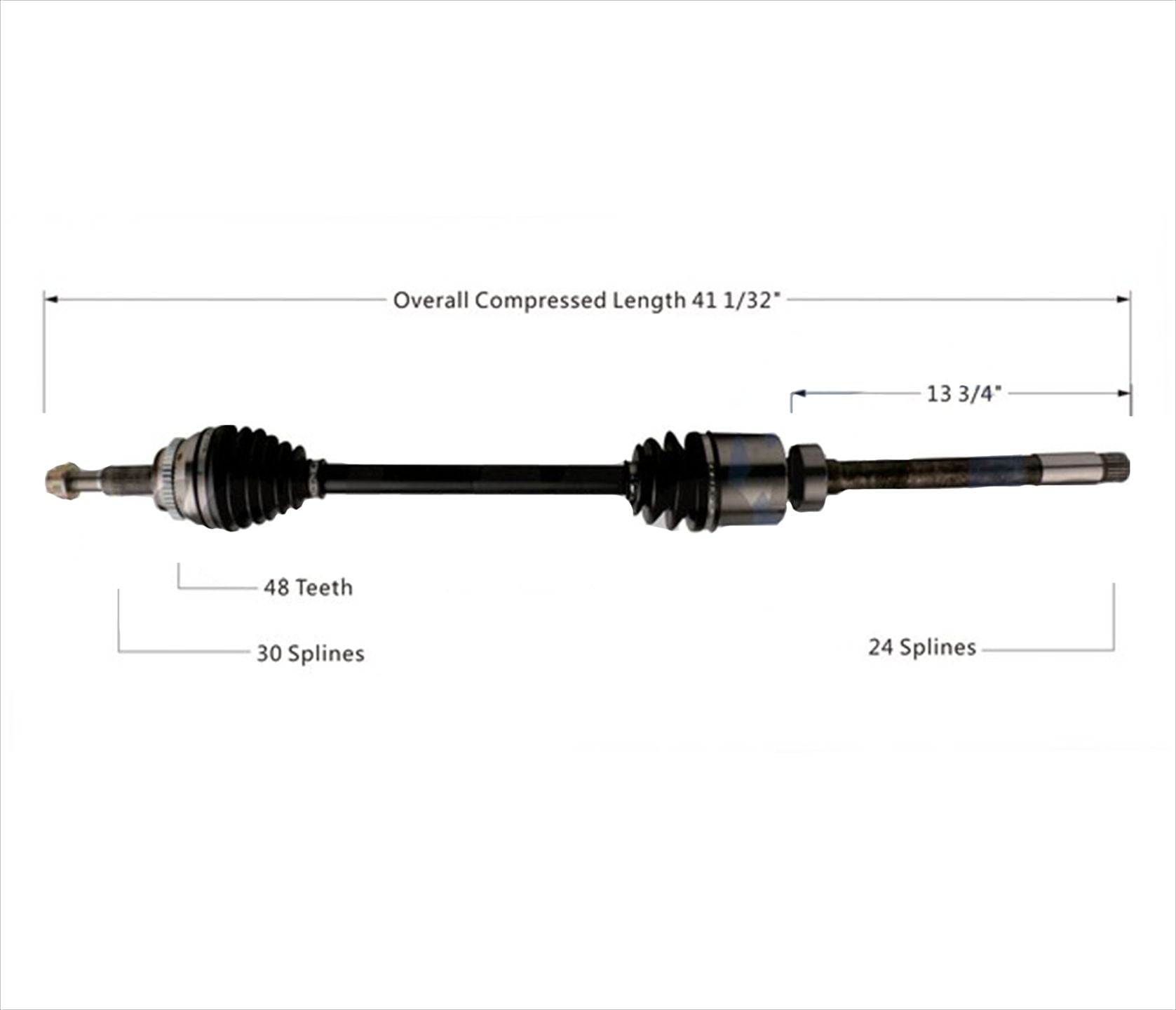 CV Drive Passenger Side Axle Shaft for Toyota Sienna Van All Wheel ...