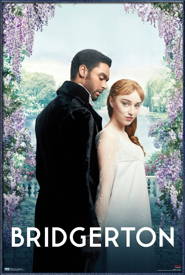 Bridgerton - Framed TV Show Poster (Daphne & Simon) (Size: 24" X 36 ...