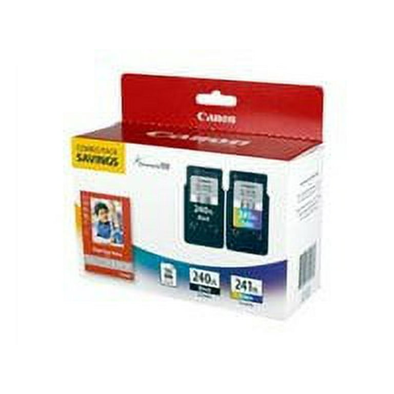 Canon Pixma XL PG 240XL CL 241XL High Yield Ink Cartridges Photo Paper Combo Pack 2 Pack Walmart
