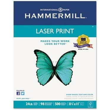 Hammermill Printer Paper, 24lb Premium White Laser Print, 8.5x11, 3 ...