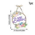 Door Hanging Decoration,Flower Language Shadow Easter Three Paper Art ...