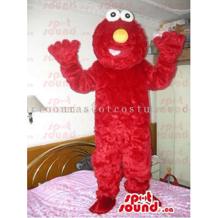 Red Elmo Woolly Sesame Street Tv Series Character SPOTSOUND Mascot ...
