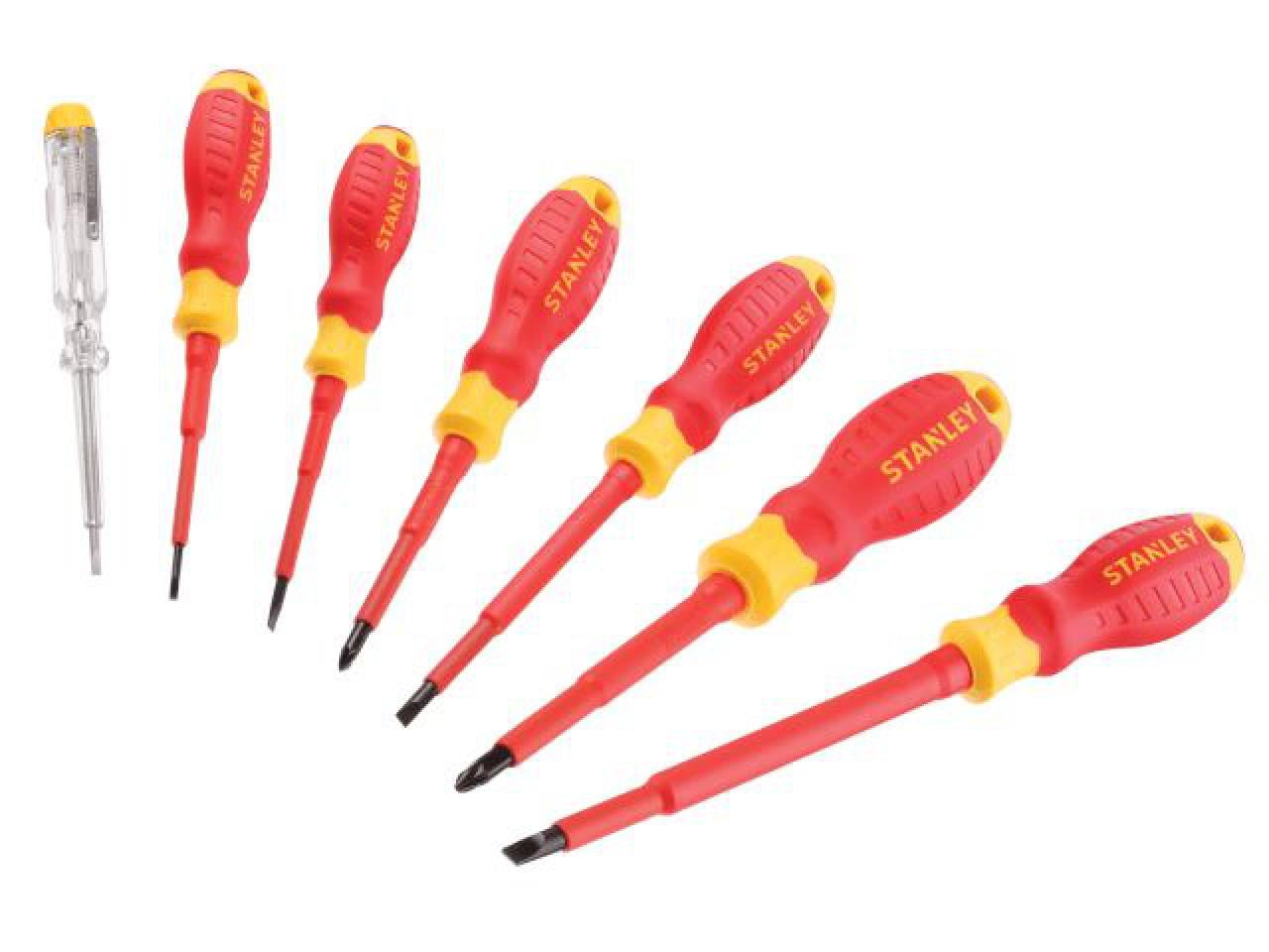 STANLEY - FatMax® VDE Insulated Screwdriver Set, 7 Piece - Walmart.com
