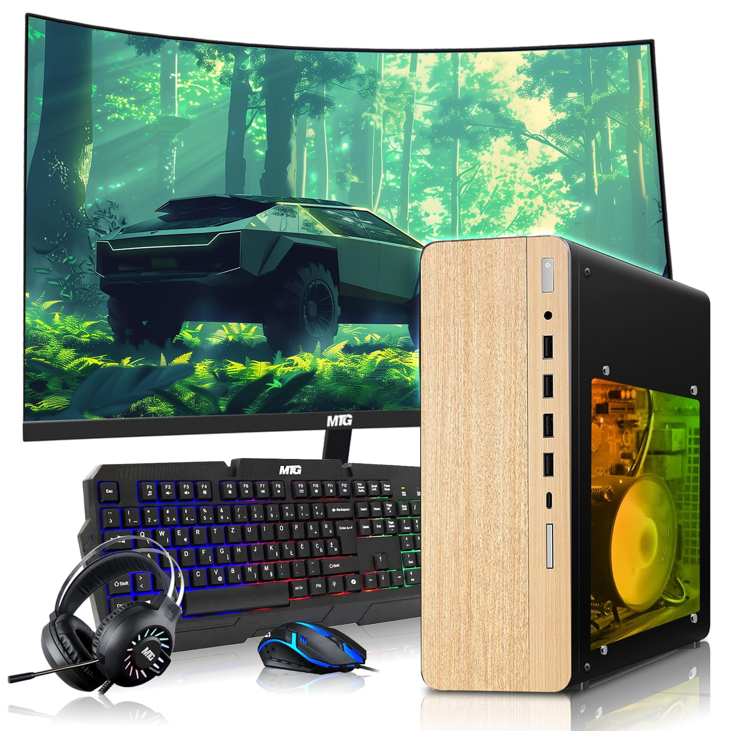 Restored HP Full Light Gaming PC Desktop Computer – AMD Pro A10-9700,GT ...
