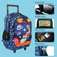 Seastig Kids Foldable Rolling Backpack, Black, 3-Piece - Walmart.com