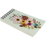 Small Mini Memo Pocket Book: Floral Design Spiral Notepads (3 x 5 ...