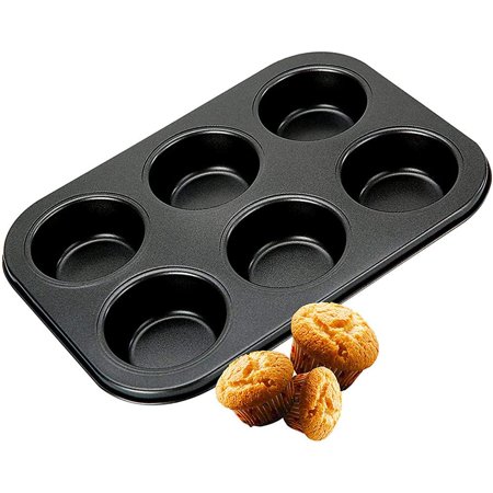 Set of 6 cups muffin tray muffins, non-stick muffin tin, muffin tin ...