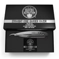 Viking Revolution Straight Edge Barber Razor for Men with 100 Single ...