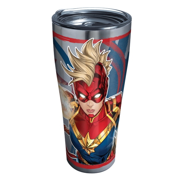 Tervis Captain Marvel Triple Walled Insulated Tumbler Travel Cup Keeps ...
