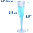 Blue Glitter Plastic Blue Wine Glasses 30 Pack, Champagne Flutes ...
