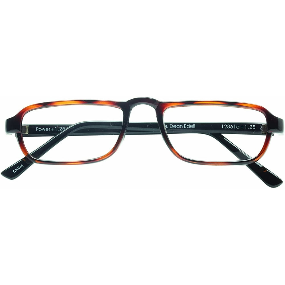 Dr. Dean Edell Classic Half-Eye Reader, 1.25, Tortoise - Walmart.com ...