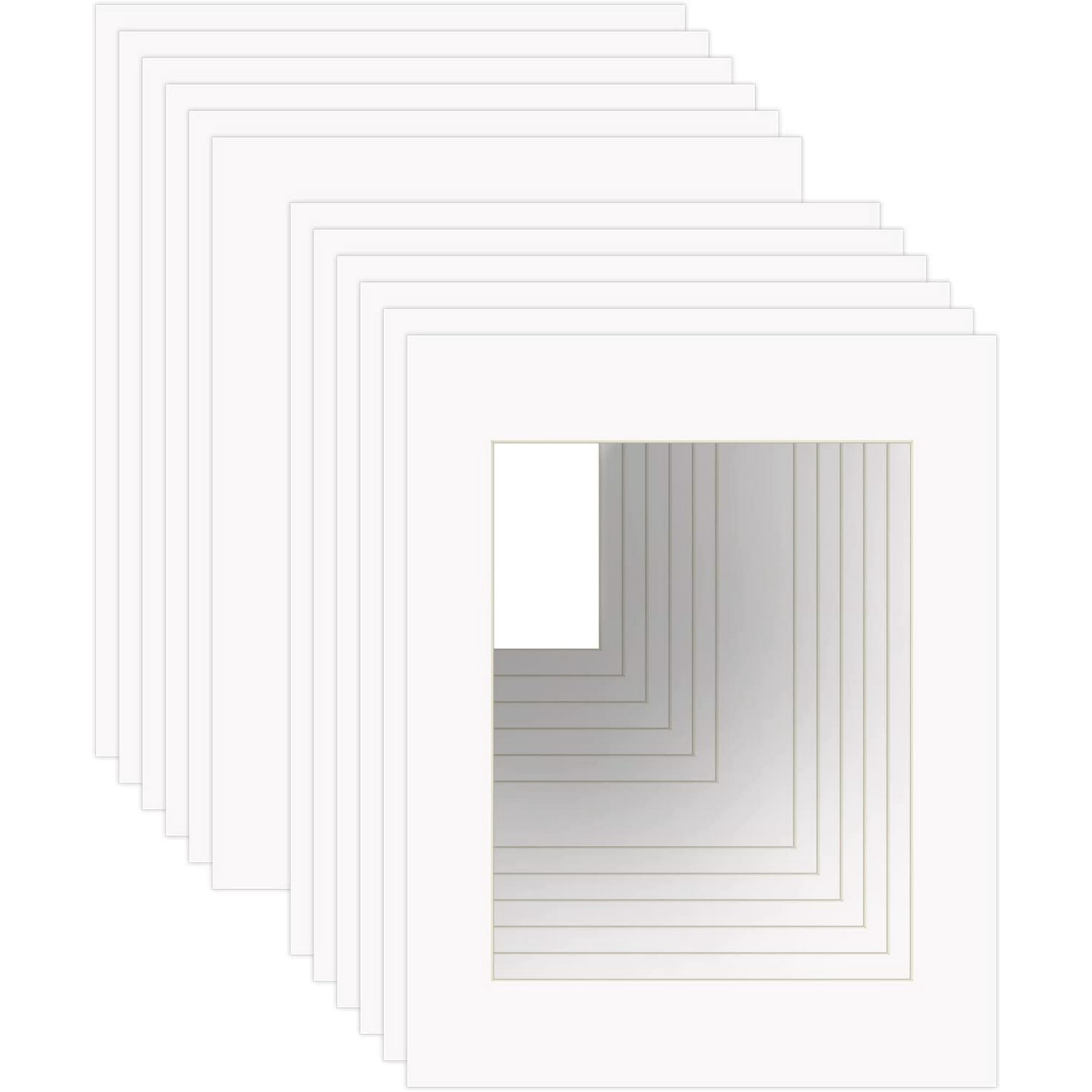 Click here for Oruyrop 11x14 White Picture Mats With Core Bevel C... prices