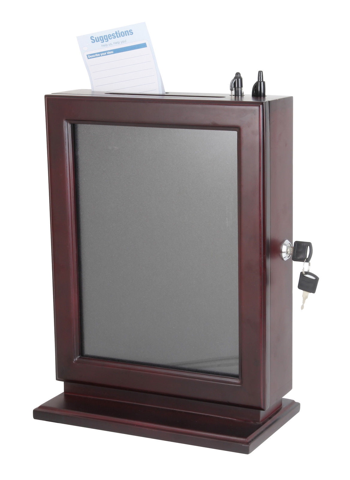 FixtureDisplays® Wood Collection Box Suggestion Box Donation Charity ...