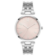 Time and Tru Pink Silicone Strap Round Pink Dial Pink Metalic Bezel ...