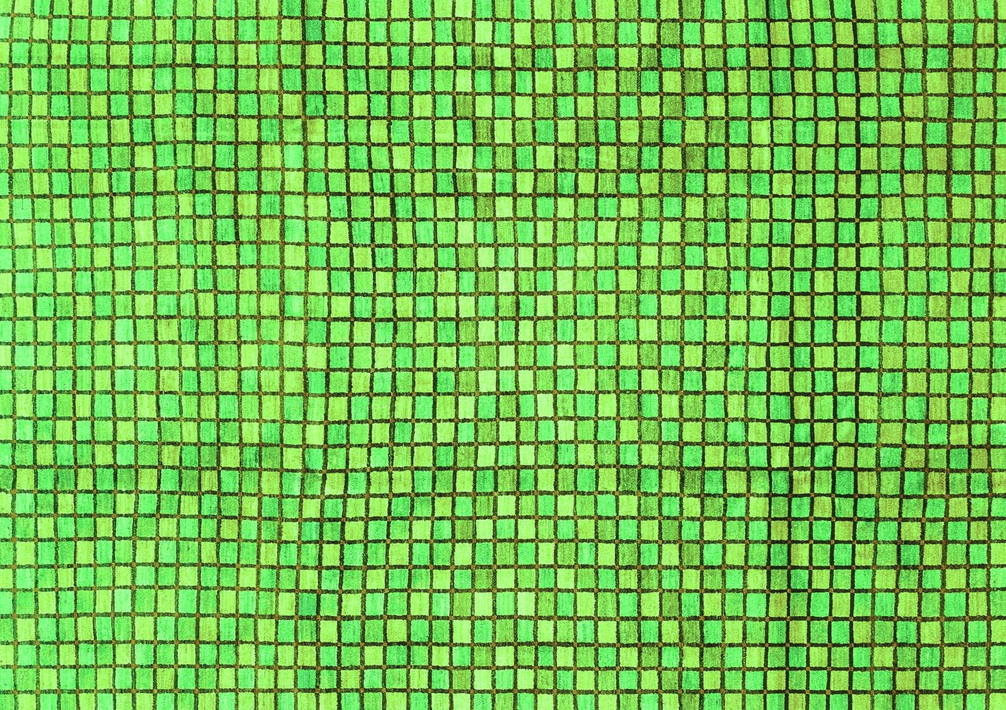 Ahgly Company Indoor Rectangle Abstract Green Modern Area Rugs, 7' x 10 ...