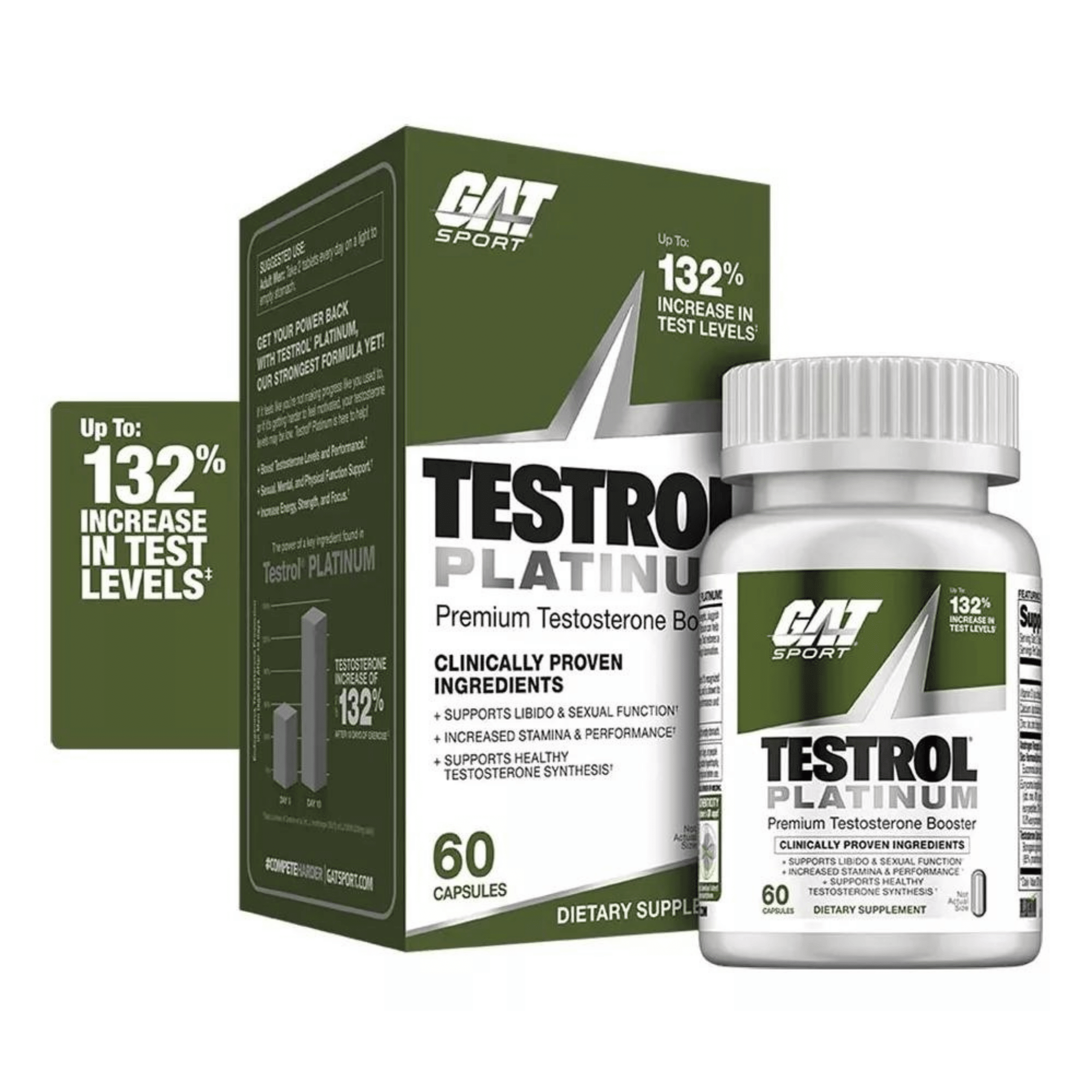 GAT TESTROL PLATINUM 60 TABLETAS | Walmart en línea