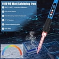 Soldering Iron Kit,90W 110V Fast Heat up LCD Digital Soldering Gun kit ...