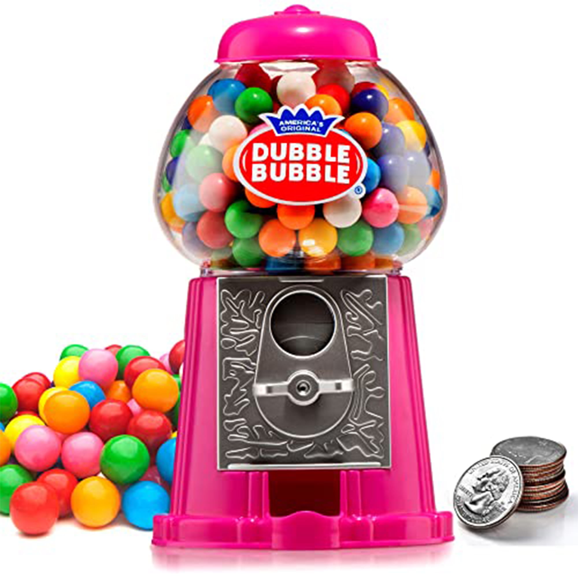 Playo Coin-Operated 8.5” Gumball Machine For Kids with 45 Pcs Bubble ...