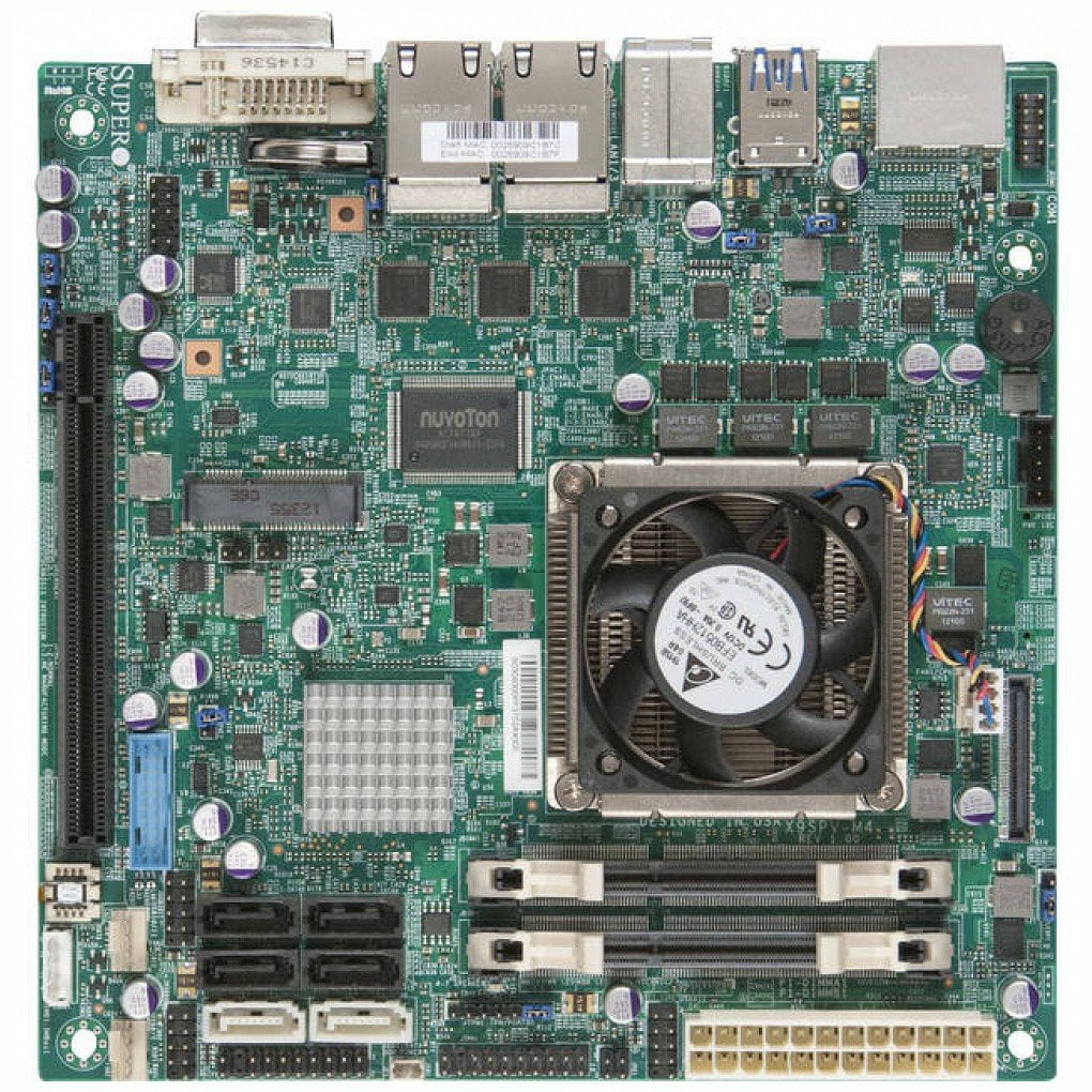 Supermicro X9SPV-M4-3QE Mini ITX Server Motherboard FCBGA1023 Intel ... Supermicro X9SPV-M4-3QE Mini ITX Server Motherboard FCBGA1023 Intel ...
