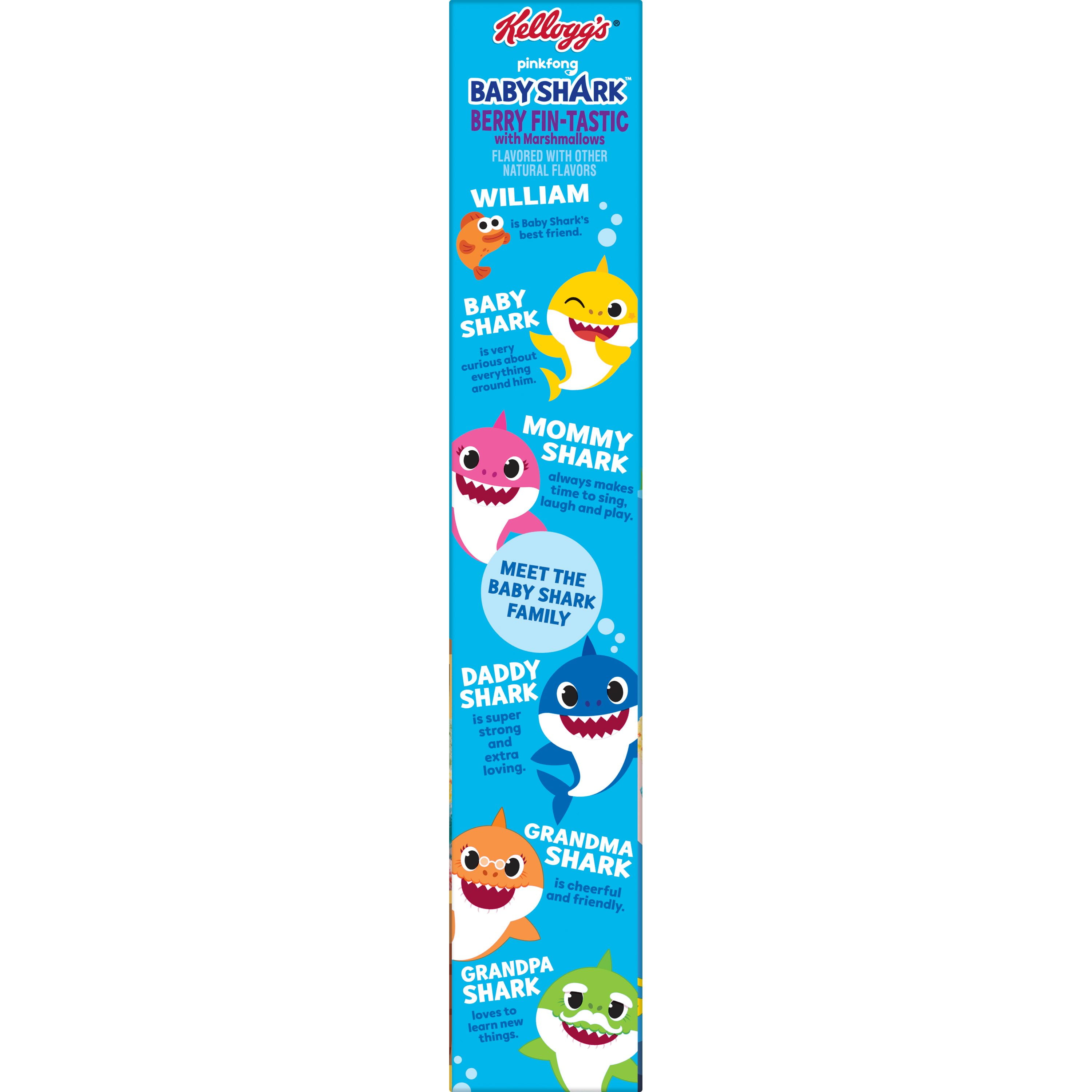 Buy Kellogg's Pinkfong Baby Shark Breakfast Cereal, Berry Fin-Tastic ...