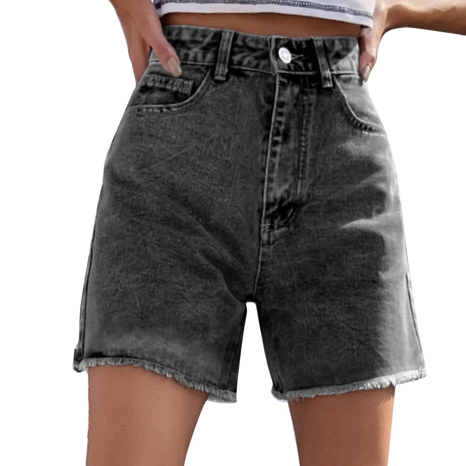 Click here for Ovticza Womens High Waist Denim Shorts Straight Le... prices