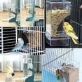 2PCS Bird Feeder and Waterer Set Treat Container AntiWaste Tray ABS ...