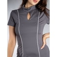DARING DIVA Women's Elegant Keyhole Bodycon Maxi Dress L Dary Grey ...