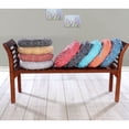 Handmade Round Cotton Chair Seat Pad with Ties 16x16 Inch, Tufted Thick ...