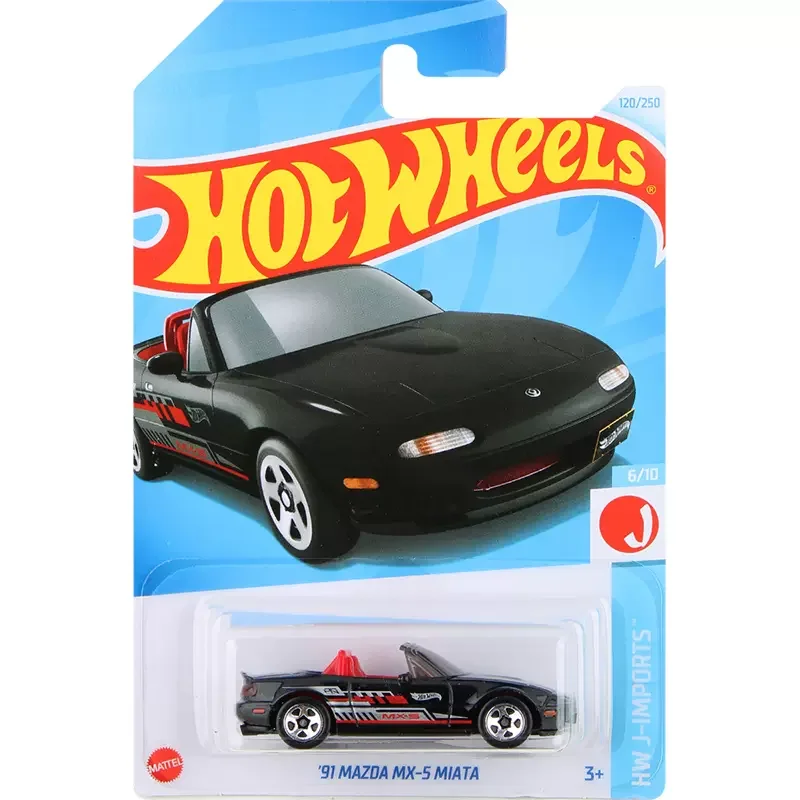 2024J Original Hot Wheels Car 95 Mazda RX 7 Toys for Boys 1 64 Diecast Metal Voiture Model HW J Imports Collector Birthday Gift Walmart