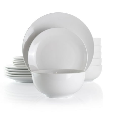 Click here for Elama White Porcelain Dish Dinnerware Set 18 Piece... prices