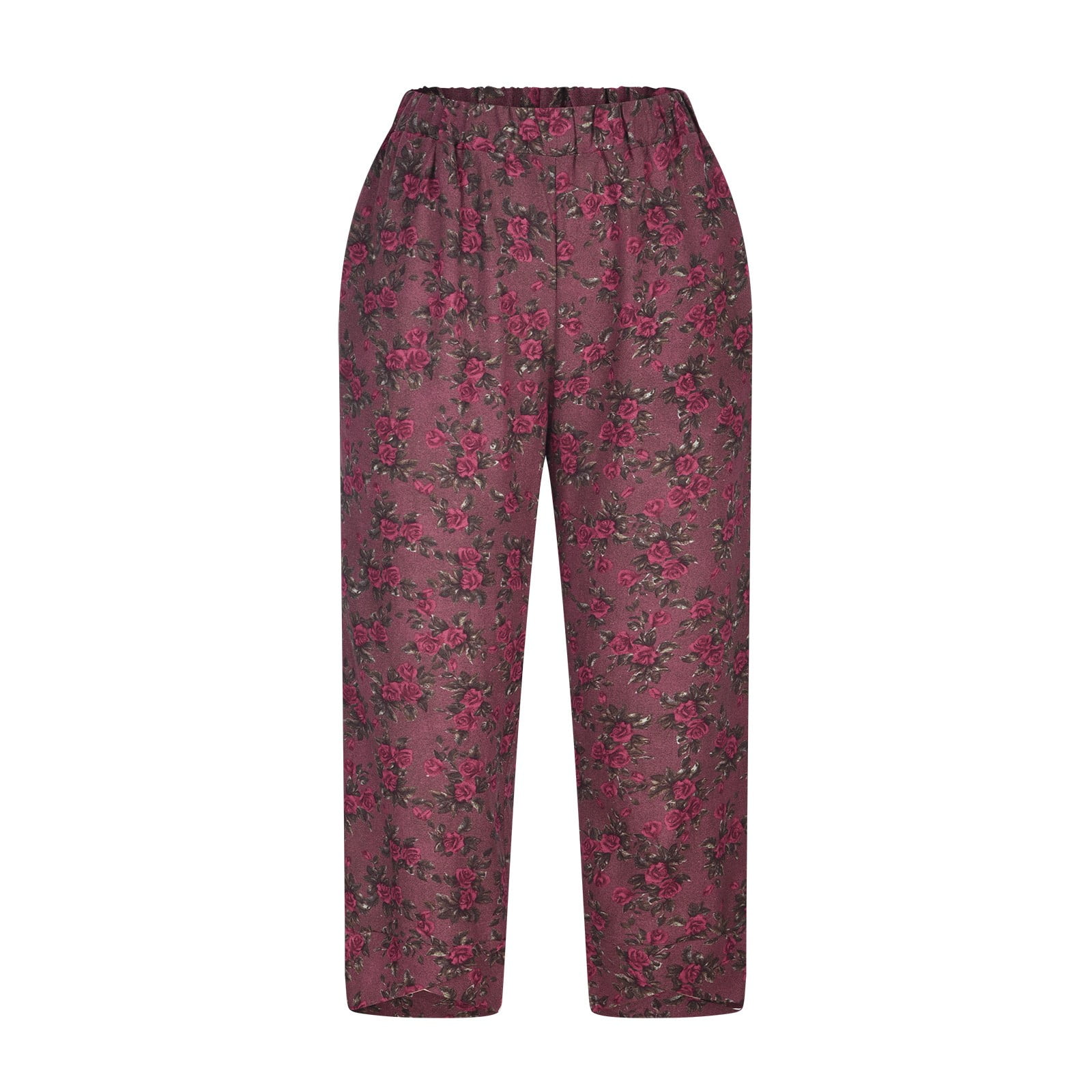 HUPOM Handerpants Gloves Cargo Pants Chinos Low Waist Rise Ankle Flare ...