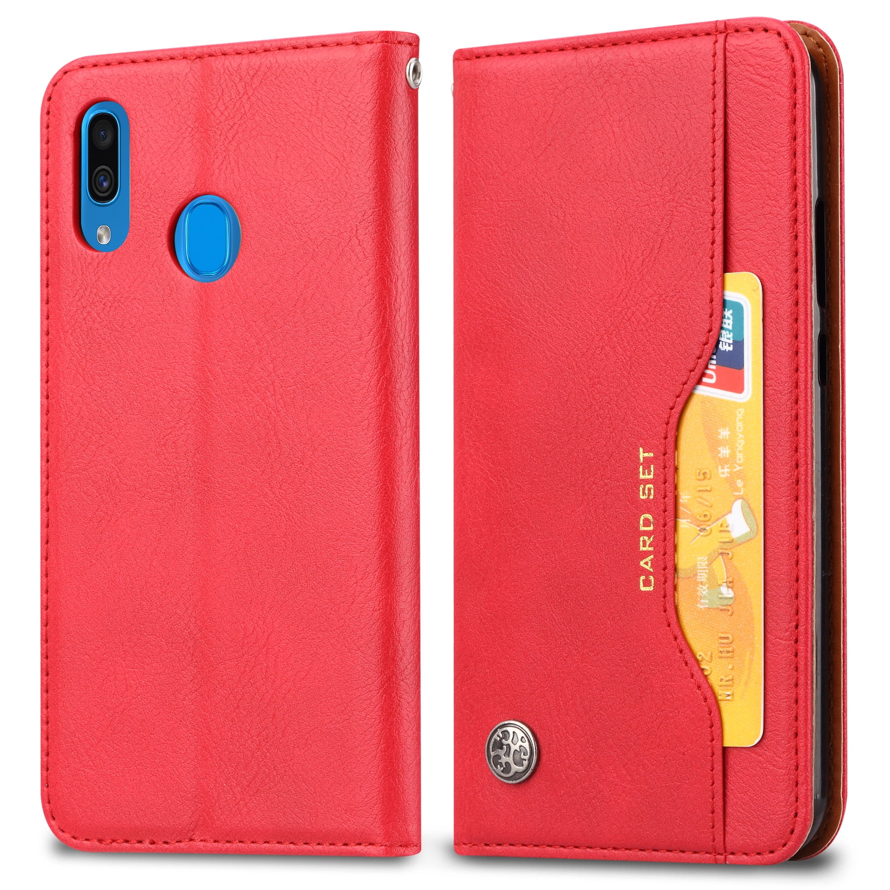 Allytech Galaxy A40 Case Wallet, Premium PU Leather Slim Fit ...