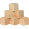Unfinished Wood Cubes 3 inch, Pack of 10 Large Wooden Cubes for Wood ...