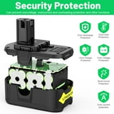 Huajiang Tech Replacement Battery 18V Lithium-Ion, 8.0Ah Capacity, 2 ...