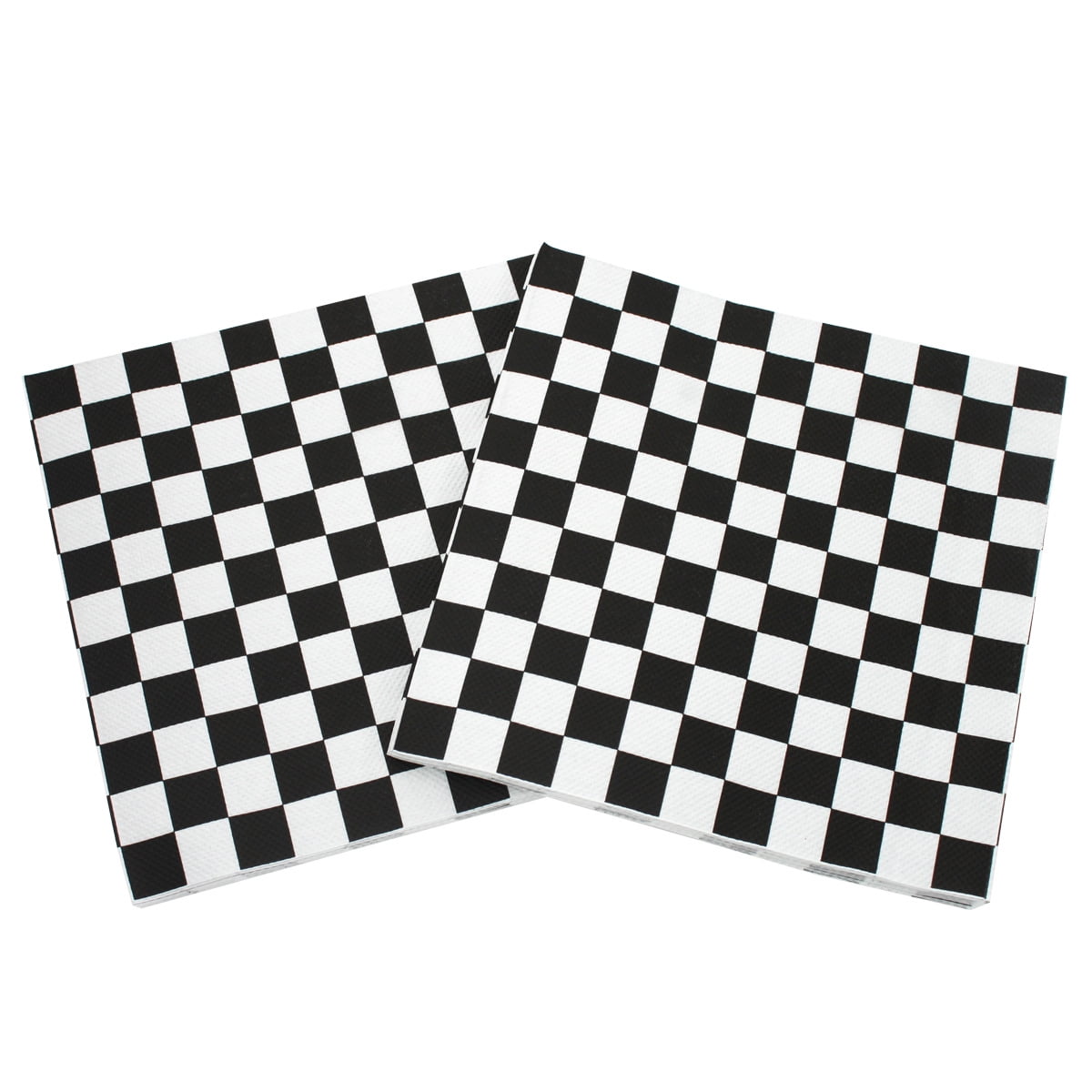 40 Servilletas de Papel Coloridas - Patrón Clásico de Cuadros en Blanco ...