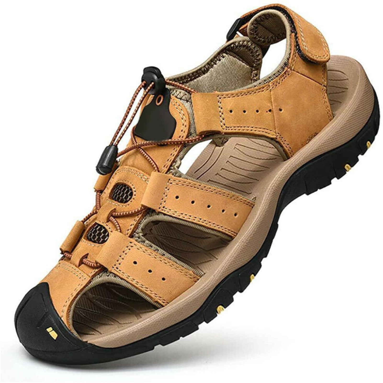 Click here for Unbranded New Leather Sandals Mens Outdoor Wading... prices