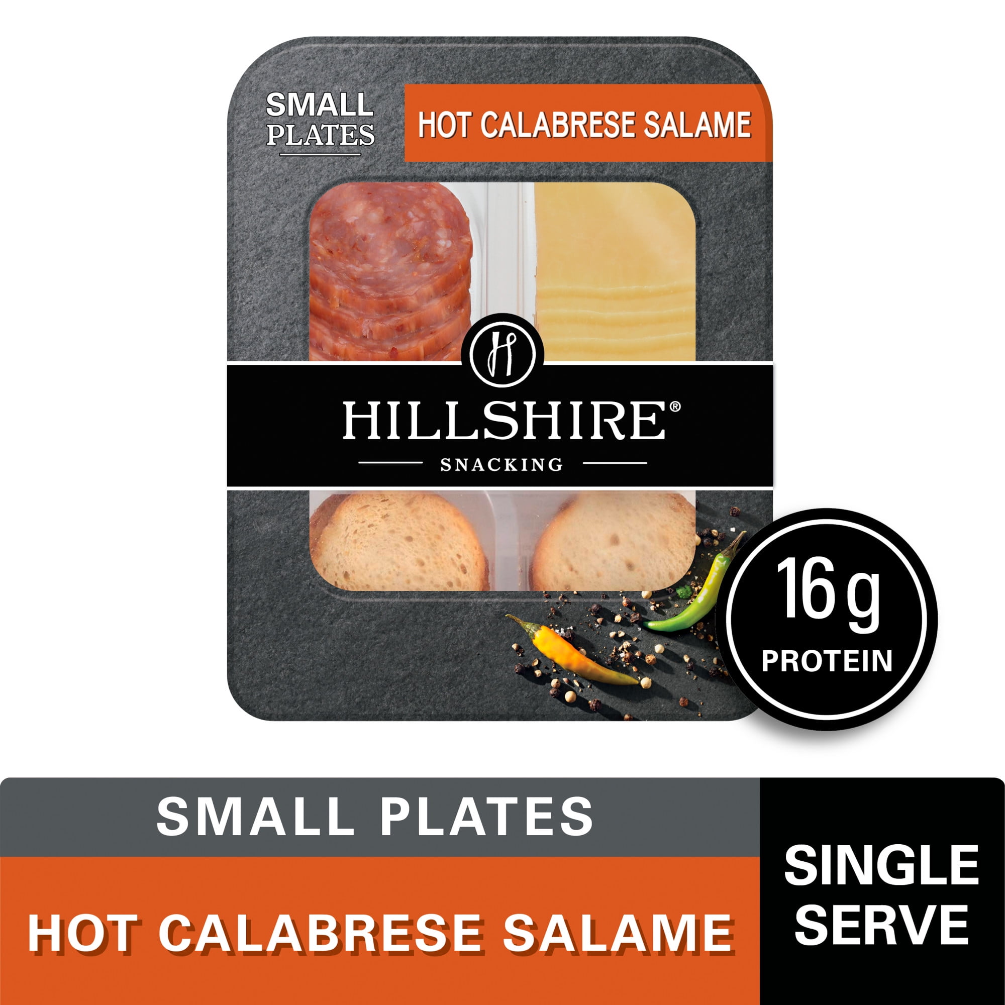 Hillshire Snacking Hot Calabrese Salami, Gouda Cheese, Toasted Rounds ...