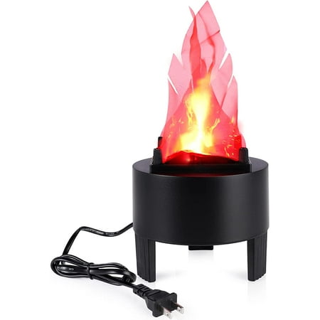 3D Fake Flame Lamp, Electric Campfire Artificial Flickering Flame Table ...